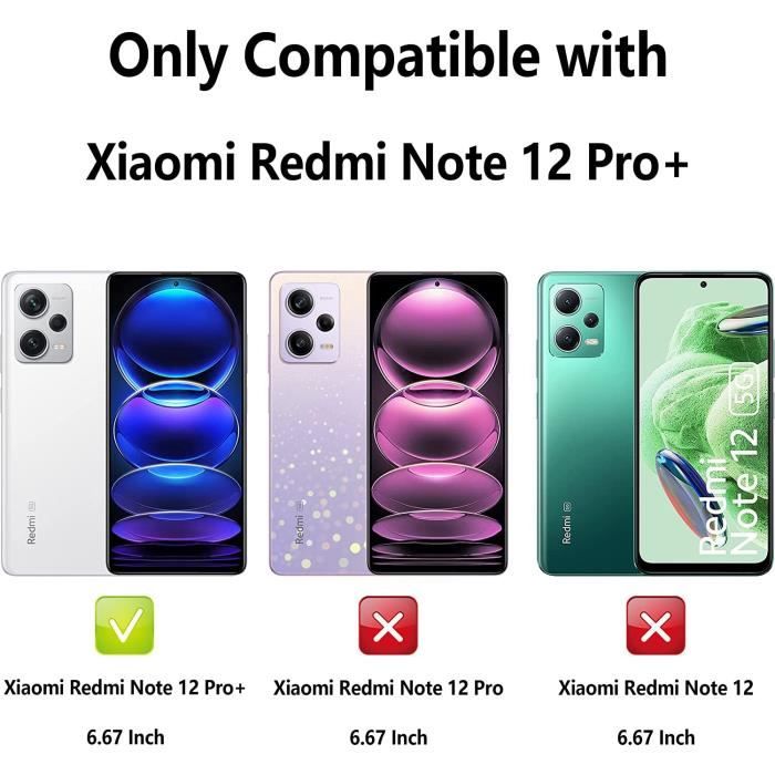 Coque Xiaomi Redmi Note 12 Pro Plus 5G - Noir - Cdiscount Téléphonie
