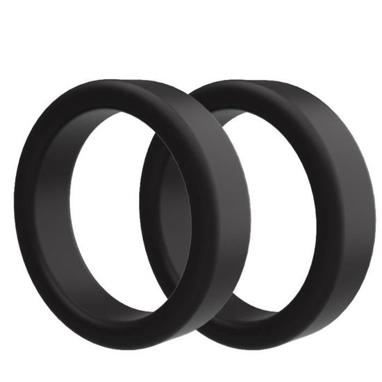 2 pièces Noir-Anneau De Pénis En Silicone Pour Homme, Retardement De L ...