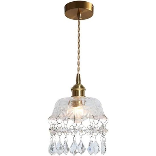 Nordic Crystal Glass Petite Lustre Simple Tête Simple Fleur Design ...