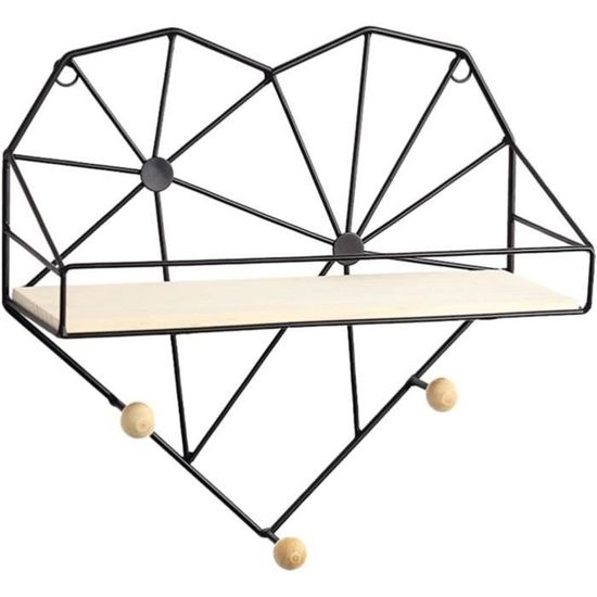 Mini Étagère Murale, Étagère Murale En Forme De Coeur, 30X9X28.5Cm ...