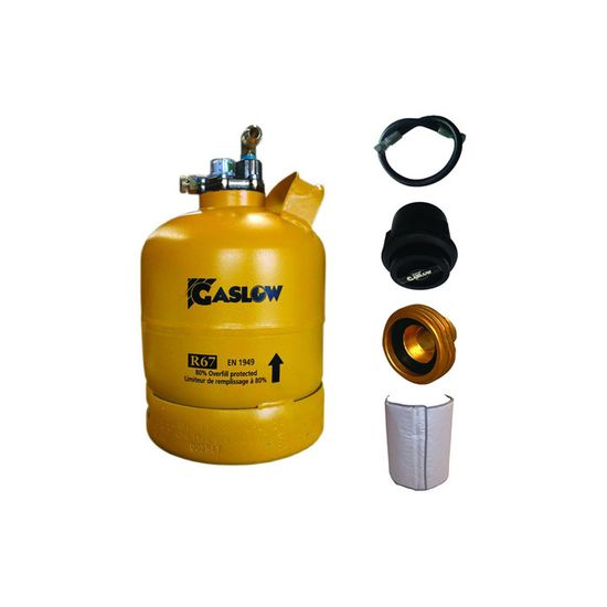 PACK GASLOW Bouteille GPL Rechargeable 2.7kg + Lyre + Boîte Transfert ...