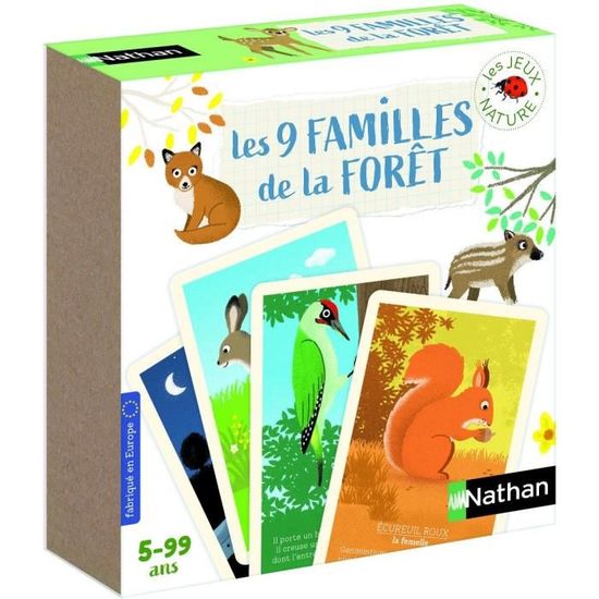 Jeu d'apprentissage - NATHAN - Les 9 Familles De La Forêt - Animaux et ...