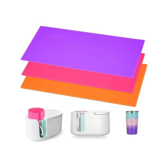 SODIAL-Enveloppe de Gobelets de Sublimation 3 PièCes, Enveloppe de ...