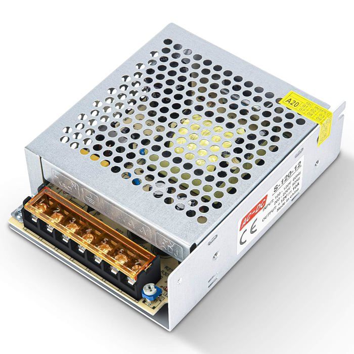 12V 10A Alimentation 12V 10A Transformateur LED 120W Commutation ...