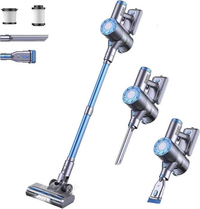 Aspirateur Sans Fil, 21000 Pa, Léger, Sans Fil, Avec Support Mural Et ...