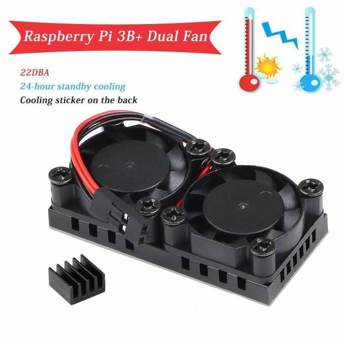 Raspberry Pi 4 Modèle B Double Ventilateur Avec Dissipateur De Chaleur ...