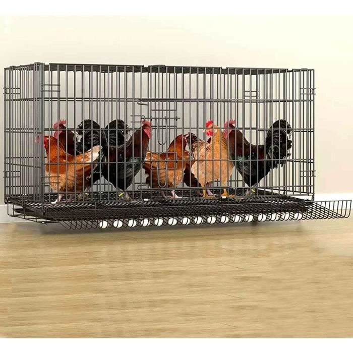 Cage pour petits animaux,cage à poules, cages et poulaillers, avec bac ...