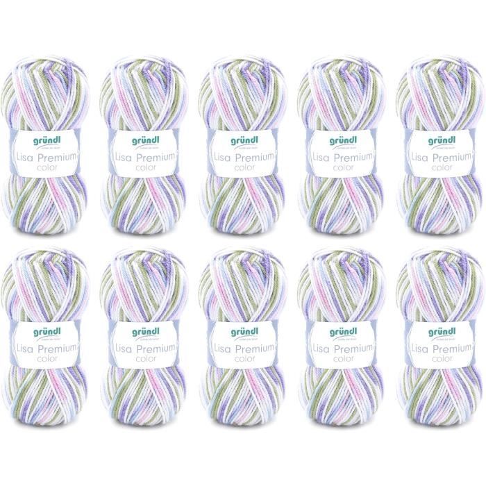 Lisa Premium (Fil À Tricoter Et À Crocheter À Caractère Laineux En 100% ...