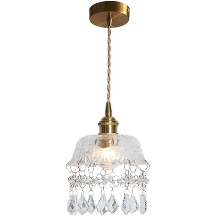 Nordic Crystal Glass Petite Lustre Simple Tête Simple Fleur Design ...