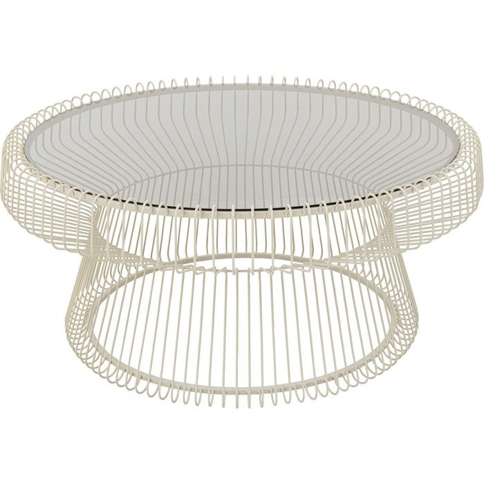 Table basse Lisboa 86cm beige Kare Design - Cdiscount Maison