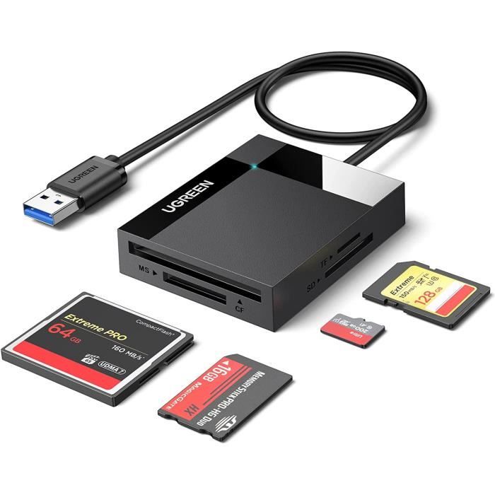 UGREEN Lecteur de Cartes SD USB 3.0 Adaptateur Hub 5 Gbit-s Lecture ...