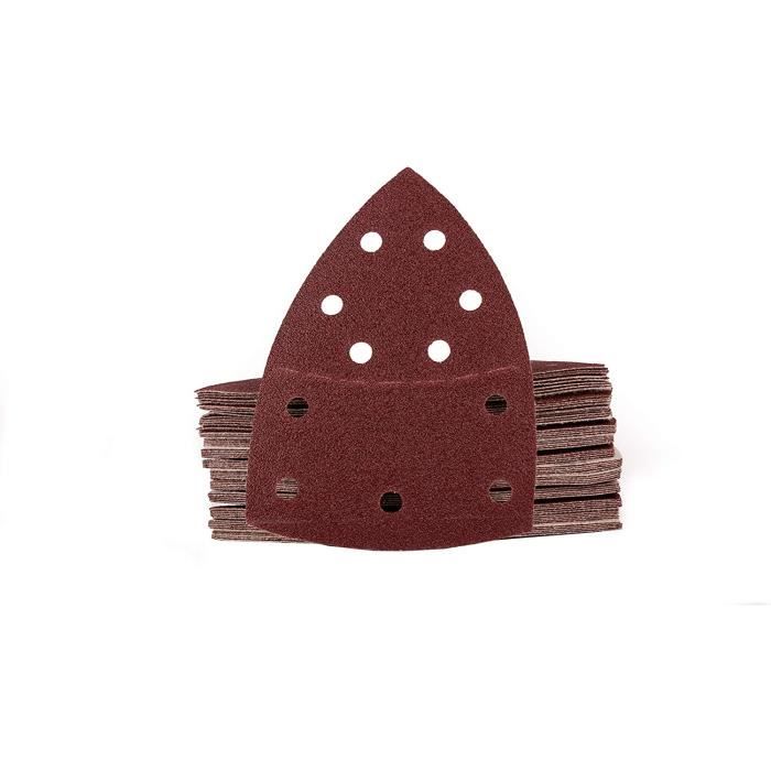 60 feuilles de Prio Velcro Papier abrasif pour ponceuse multifonction ...