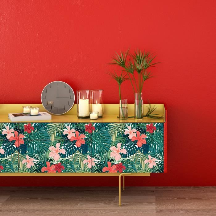 Sticker meuble tropical Ua Huka 60 x 90 cm - Cdiscount Maison
