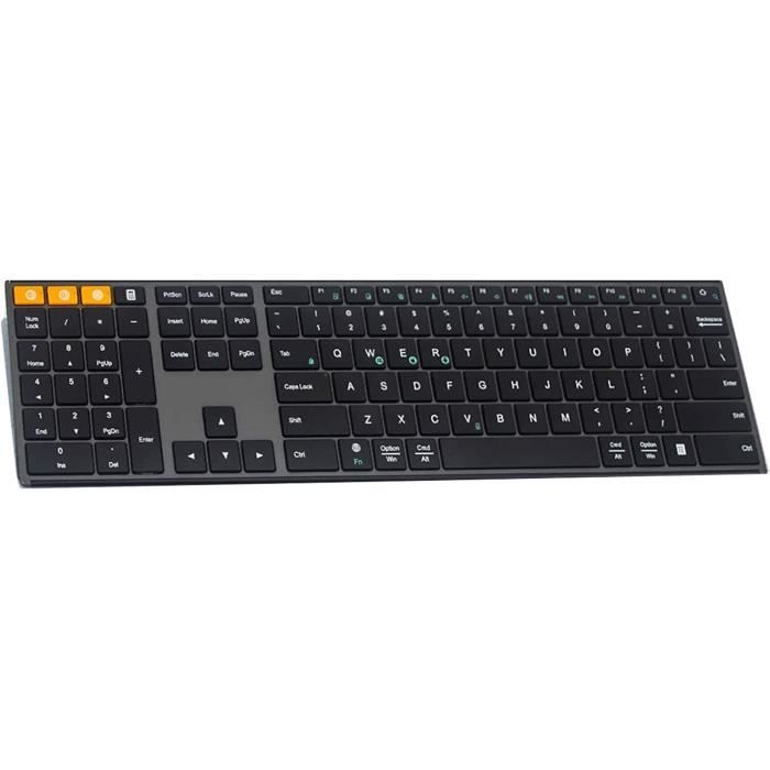Noir Clavier Numérique Gauche Ergonomique Clavier D'ordinateur pour PC ...