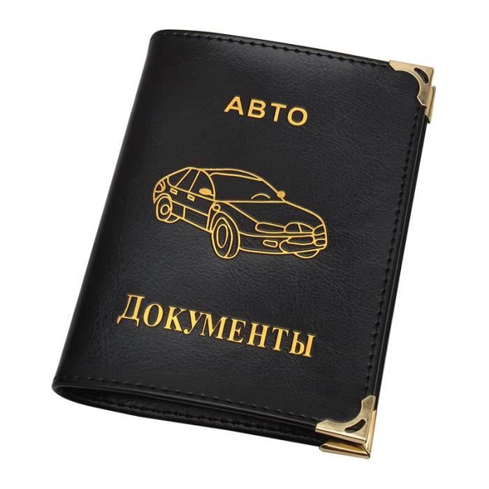 NOIR Dossier de permis de conduire, carte de crédit, permis de conduire ...