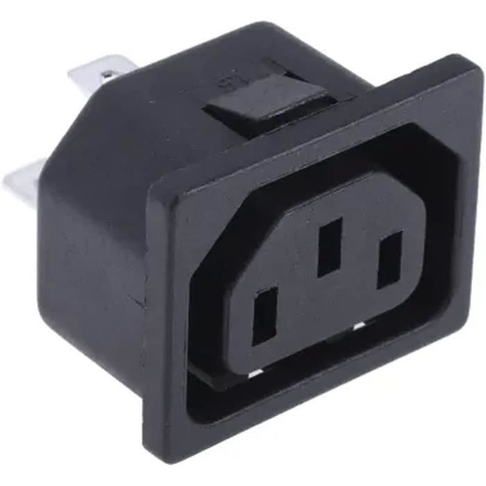 Connecteur Iec C13 Femelle | Connecteur D'Alimentation C13 | Iec 320 ...