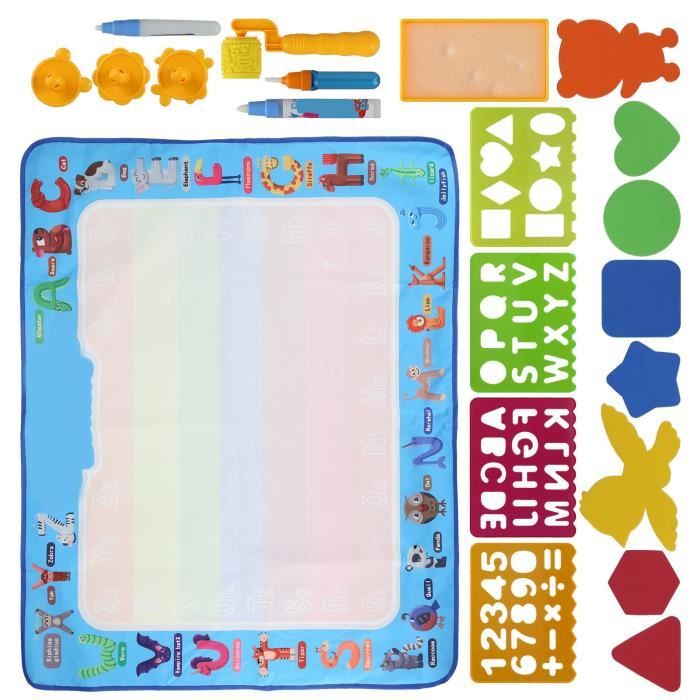 Drfeify Tapis de dessin pour enfants, Mat de coloriage à l'eau avec ...