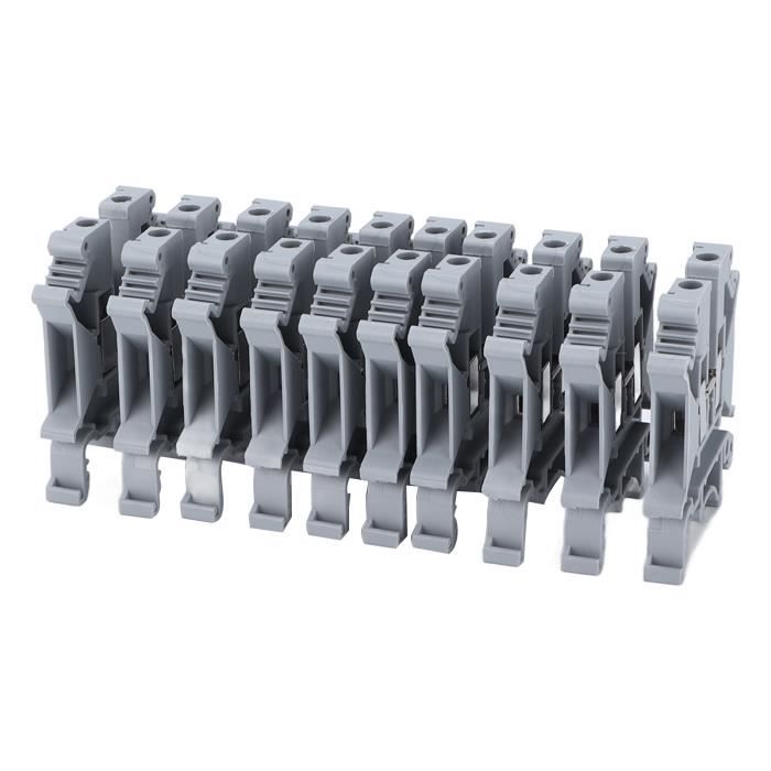 Garosa Kit de bornier électrique 100 pièces bornier à vis à montage sur ...