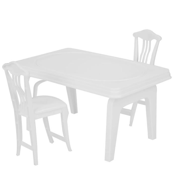 Ensembles de Tables Chaises Tout-Petits Poupée Barbie Miniature Ensemble des Immeubles Pour ...