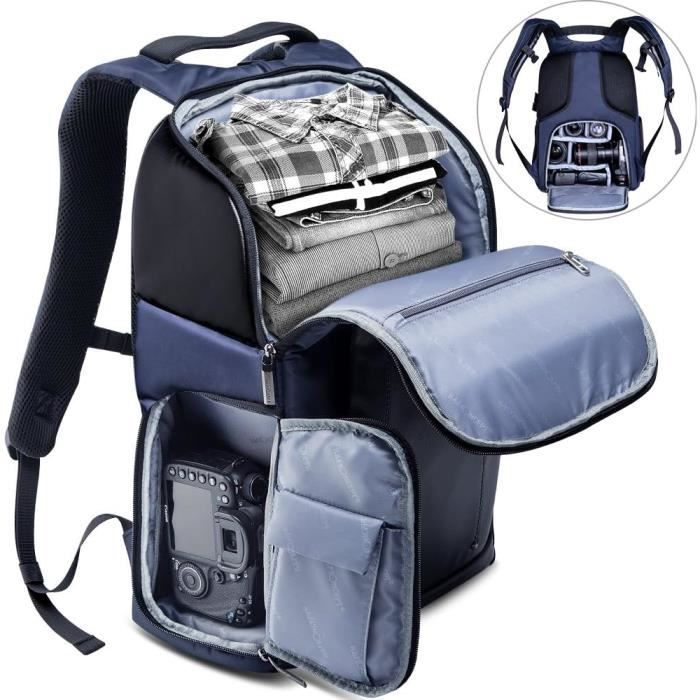 K&F Concept Sac a Dos Appareil Photo, Sac Photo, Sac Dos Reflex ...