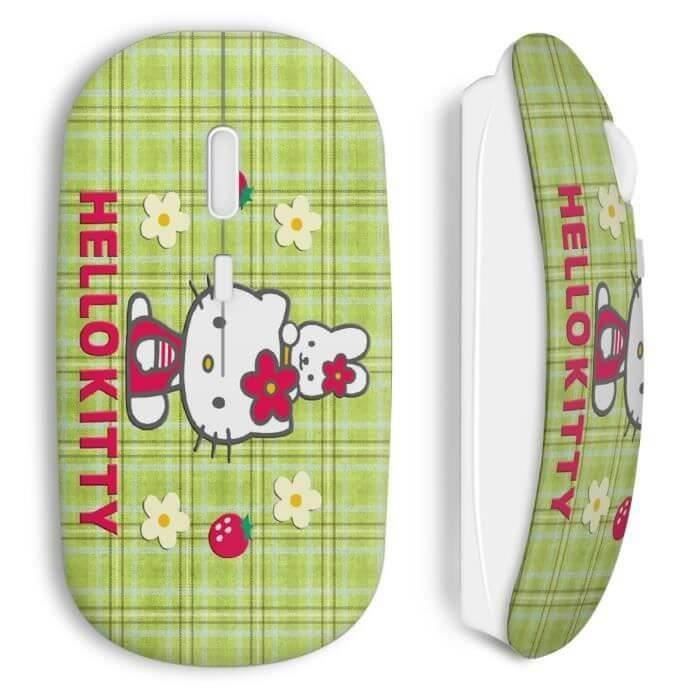 Souris sans Fil - Hello Kitty - Vert - Compatible Mac et PC - Clé USB ...