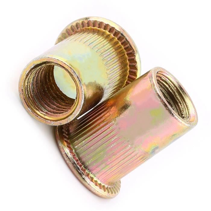 Minifinker Écrou Rivet M3-M12 Écrou de Rivet Fileté Plat en Acier au ...