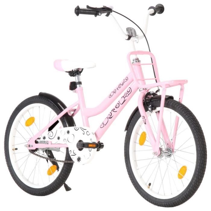 Vélo Enfants fille 20'' Avec porte-bagages avant - Hauteur Réglable ...