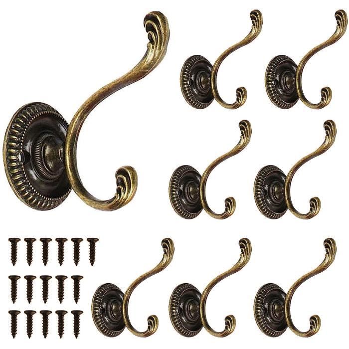 Crochets à Vêtements Vintage,Crochets muraux en métal,Crochets Simples ...