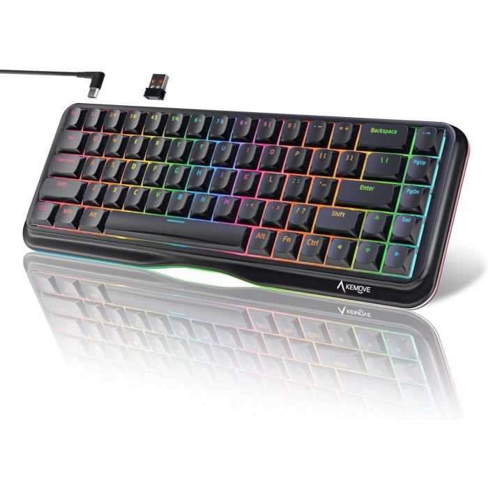 K68 65% Tkl Wireless Mechanical Game Keyboard, 2.4Ghz - Bluetooth Type ...