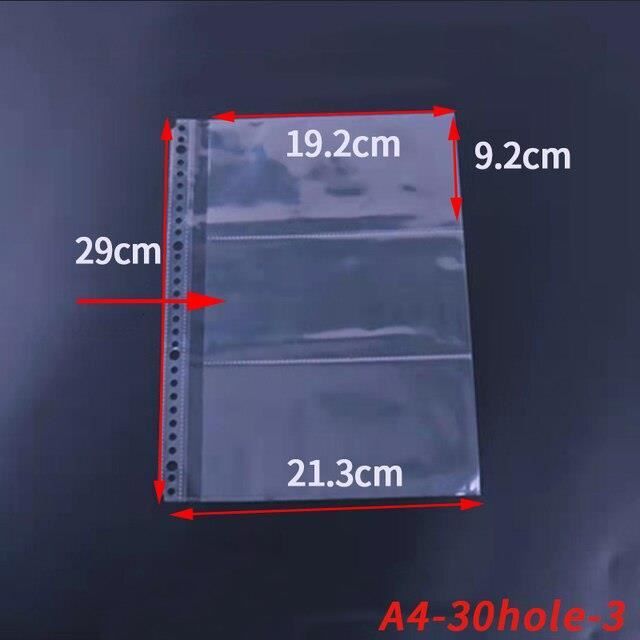 POCHETTE PLASTIQUE,A4-30-3--Pochettes perforées en plastique ...