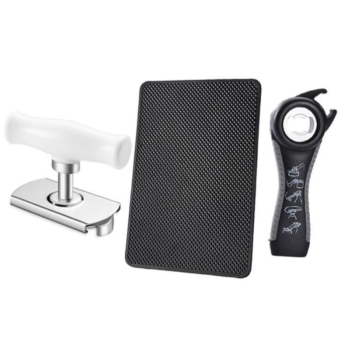 TIRE-BOUCHON,K03 Opener Set--Ouvre bocal réglable en acier inoxydable ...