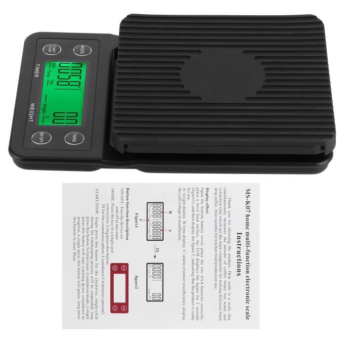 RHO- balance à café Balance de minuterie numérique LCD à café fait à la ...