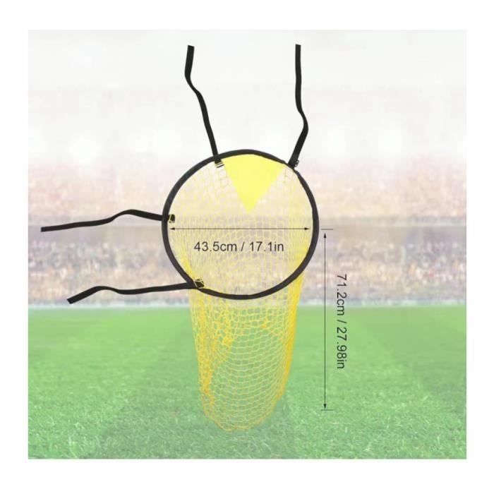 Filet de Cible de Football - Pliable - Jaune - Pour Adultes - Améliore ...