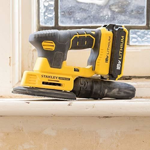 Stanley FMCW210B XJ FatMax FMCW210B XJ Ponceuse de Finition Lithium ION Batterie Non Incluse Noir Jaune FMCW210B XJ Cdiscount Bricolage