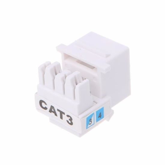 Module téléphonique sans outil RJ11 CAT3 Module vocal adaptateur plaqué ...