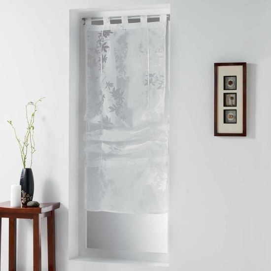 CDaffaires Store droit a passants 90 x 180 cm voile devore forestine ...