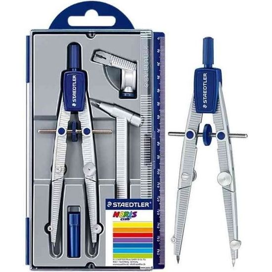 Compas - STAEDTLER - Noris Club 550 02 - Réglage rapide - Pliable - 156 ...