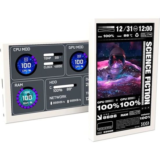Mini Écran Ips Usb 5 Pouces, Moniteur Secondaire De Boîtier D ...