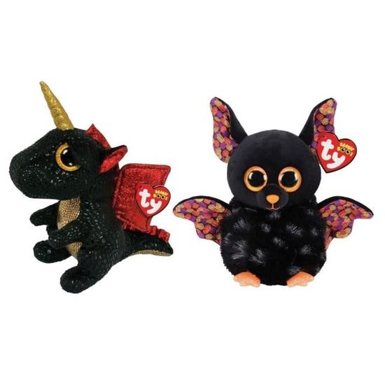 Ty - Peluches - Beanie Boo's - Grindal Dragon & Raton Chauve-souris d ...