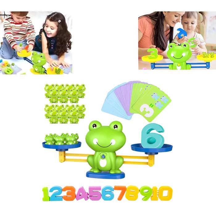 JEU D'APPRENTISSAGE Jeu d'équilibre Grenouille, Balance en Plastique ...