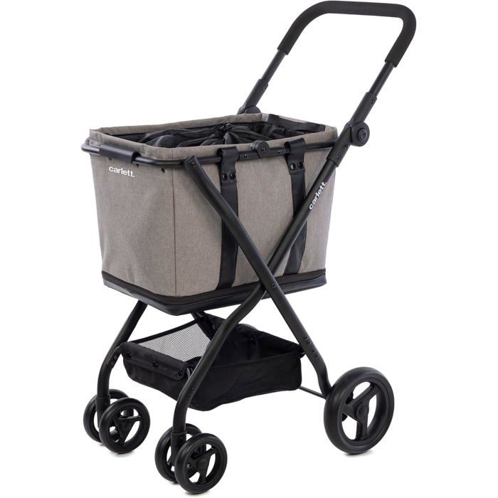 Chariot de Courses Carlett Cube S Gris Glacier - Pliable et Élégant