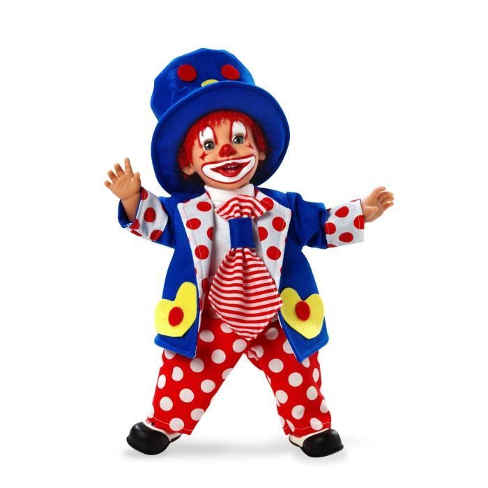 ARIAS Poupon Clown fantaisie 38 cm - Nœud rayé - Cdiscount Jeux - Jouets
