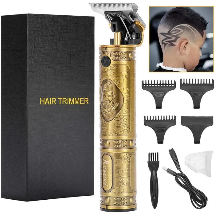Tondeuse à cheveux professionnelle pour homme Tondeuse à cheveux et barbe, kit de tondeuse ...