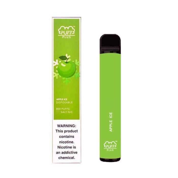 PUFF PLUS POMME GLACEE 2% 800 PUFFS CIGARETTE ELECTRONIQUE JETABLE ...