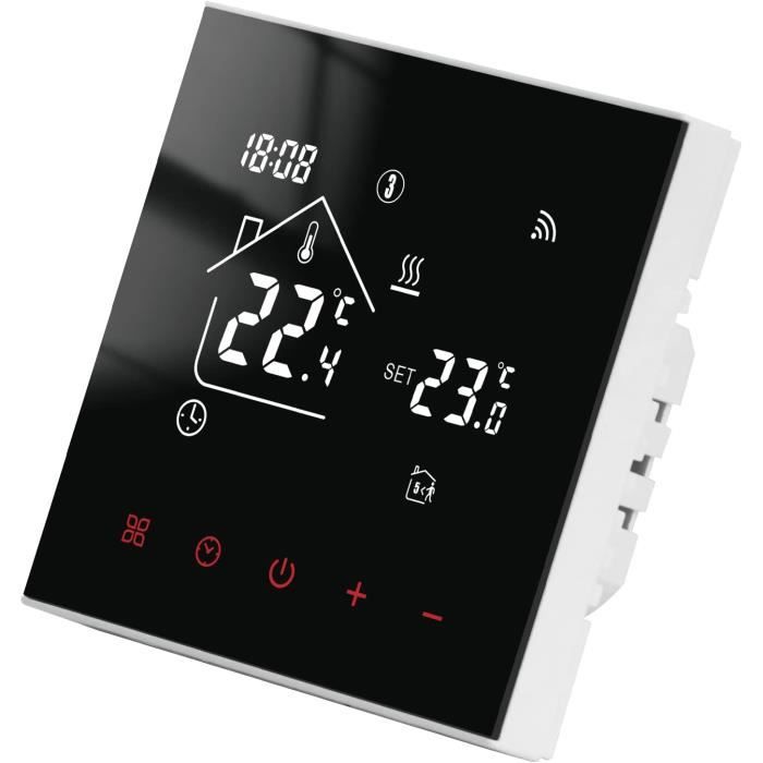 Beok Thermostat Connecté WiFi Maison Connectée Thermostat pour Plancher Chauffant à Eau ...