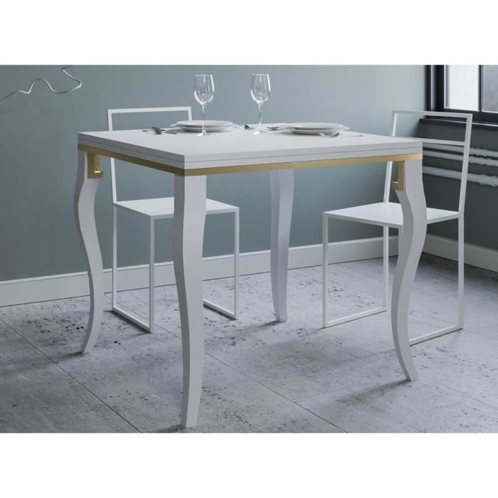 Table rectangulaire extensible 4 à 10 personnes L 120 à 240 cm frêne ...