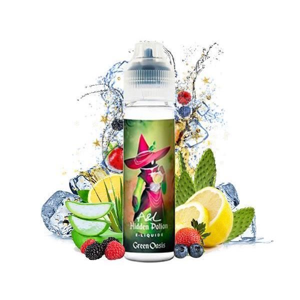 E liquide Green Oasis 50ml 0mg - Hidden Potion, fruité frais, cactus ...
