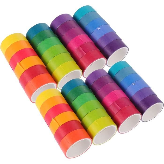 48 Rouleaux de Couleur du Ruban Adhésif Washi Bande Peintres Bande ...
