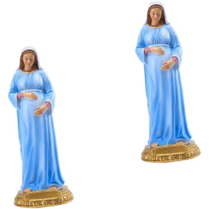 Lot De 2 Statues De La Vierge Marie Décoration Extérieure Statue De La ...