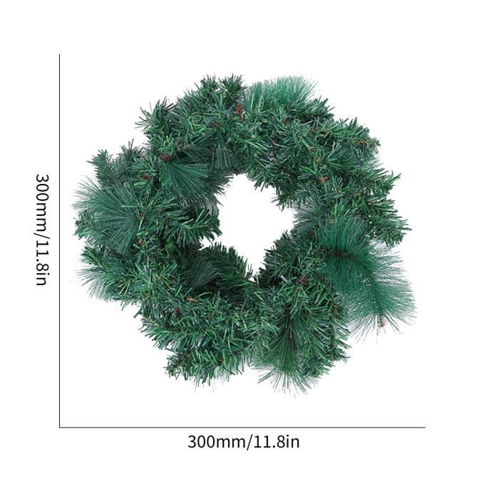 Couronne de noel,Couronnes de décoration de noël,guirlandes de pin artificiel,accessoires de ...